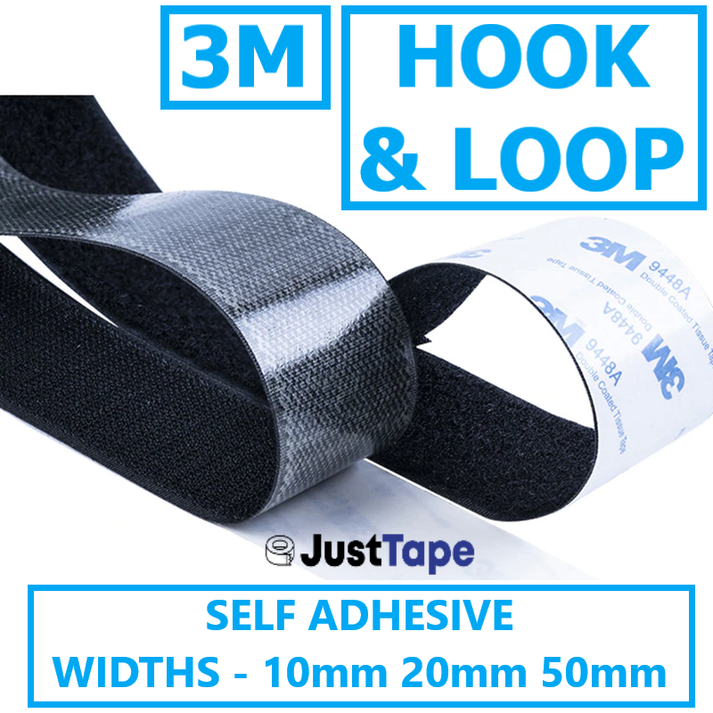 3M Hook & Loop Tape with 3M 9448A Adhesive Backing Tape